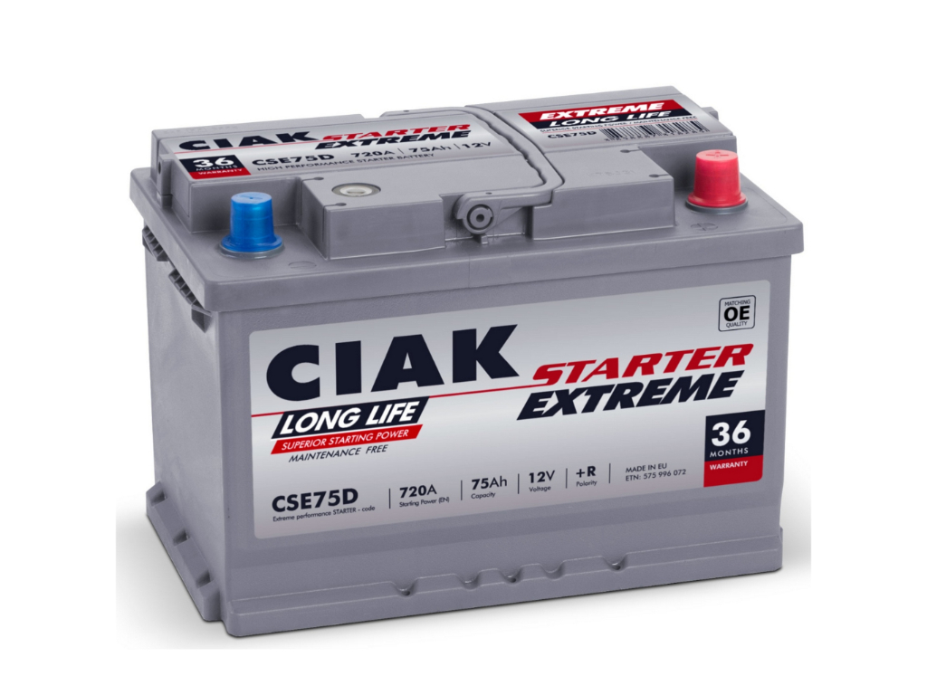 AKUMULATOR CIAK STARTER EXTREME 12V-75Ah 720A - Psv Studio d.o.o.